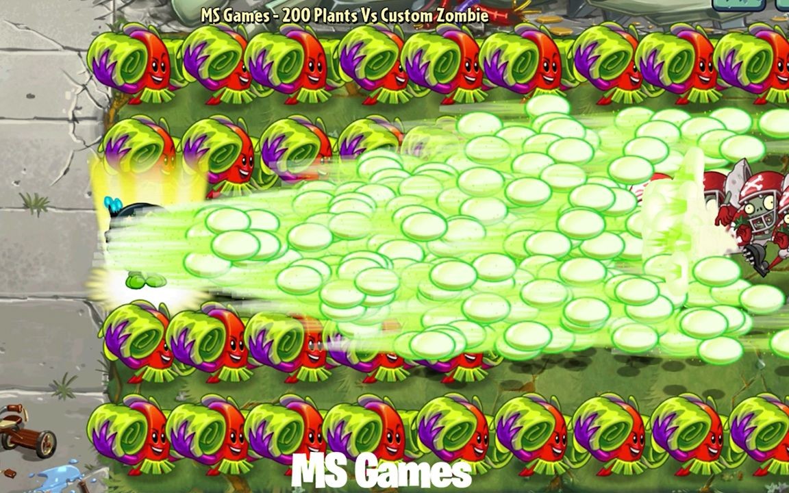 How many plants can defeat 10 All Star Zombies x25000 Hp in Plants Vs Zombies 2-MSGames-MSGames ...