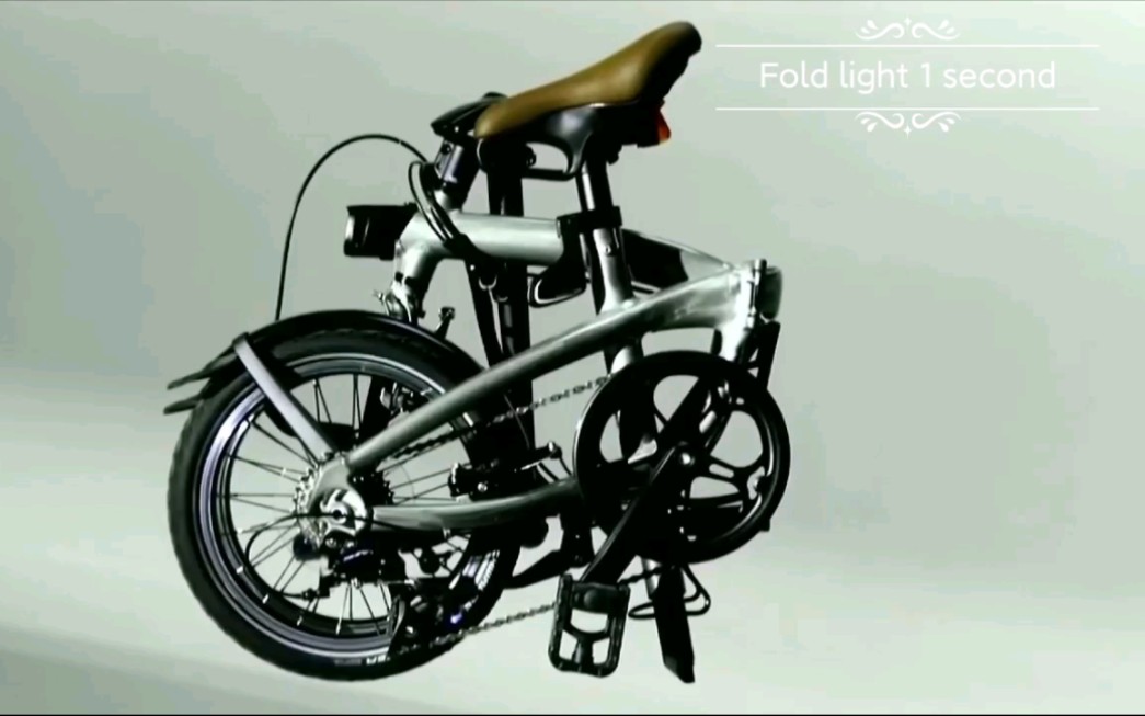 【开箱】迪卡侬B'TWIN折叠自行车Fold Light 1 Second