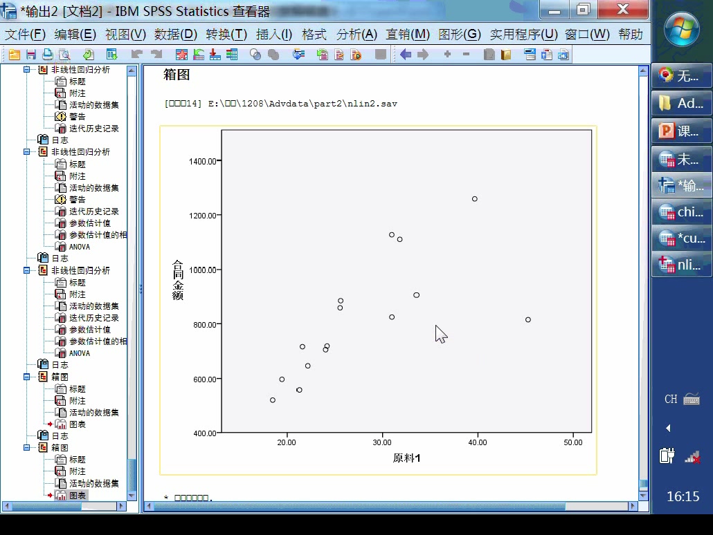 SPSS案例教学：非线性回归模型_哔哩哔哩_bilibili