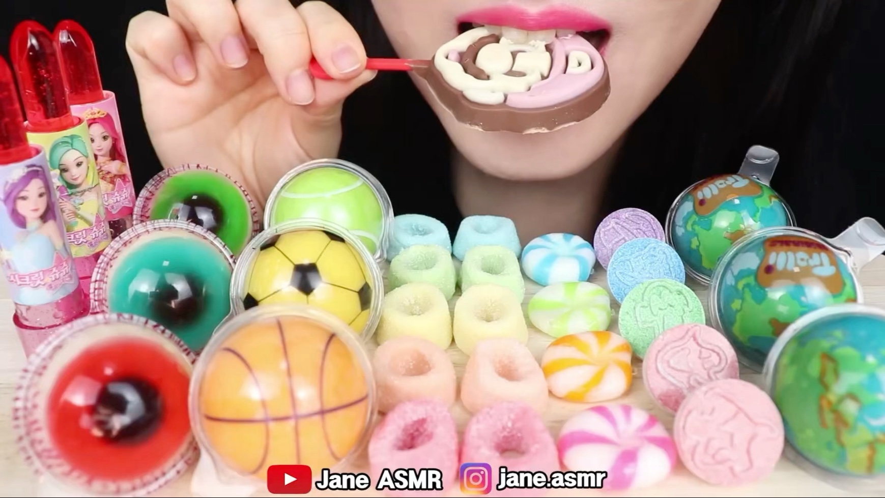 ASMR 缤纷彩虹系甜点-我是_那谁-我是_那谁-哔哩哔哩视频