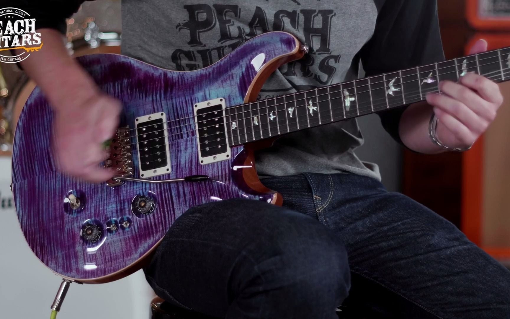 PRS 35th Anniversary Custom 24 Violet Pattern Thin 8515_哔哩哔哩_bilibili
