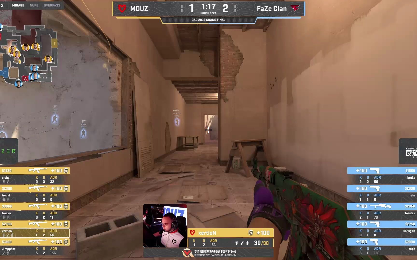 2023 CAC亚洲邀请赛 总决赛 FaZe vs MOUZ BO3 第一局-CSGO国服-CSGO国服-哔哩哔哩视频