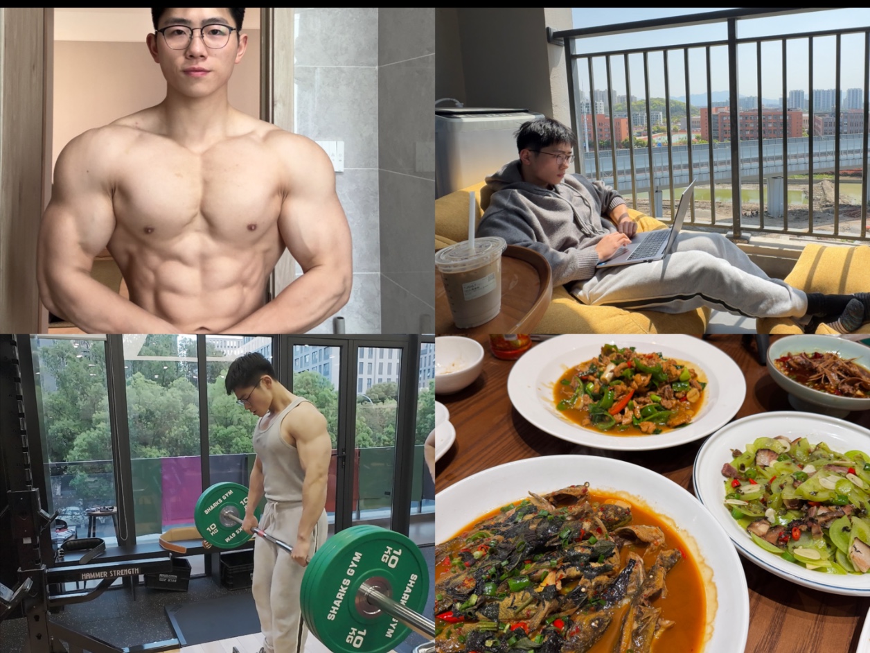 Vlog|00后男生的一整天！吃练日常-噶早就起床了-噶早就起床了-哔哩哔哩视频