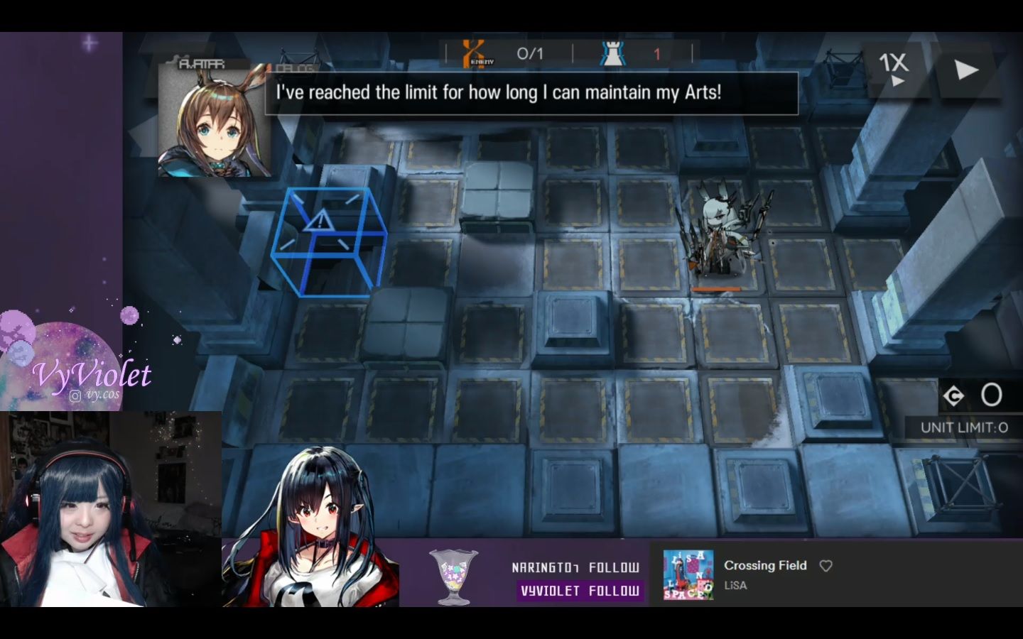 【明日方舟】國際服 女主播VyViolet 查看霜星劇情_哔哩哔哩 (゜-゜)つロ 干杯~-bilibili