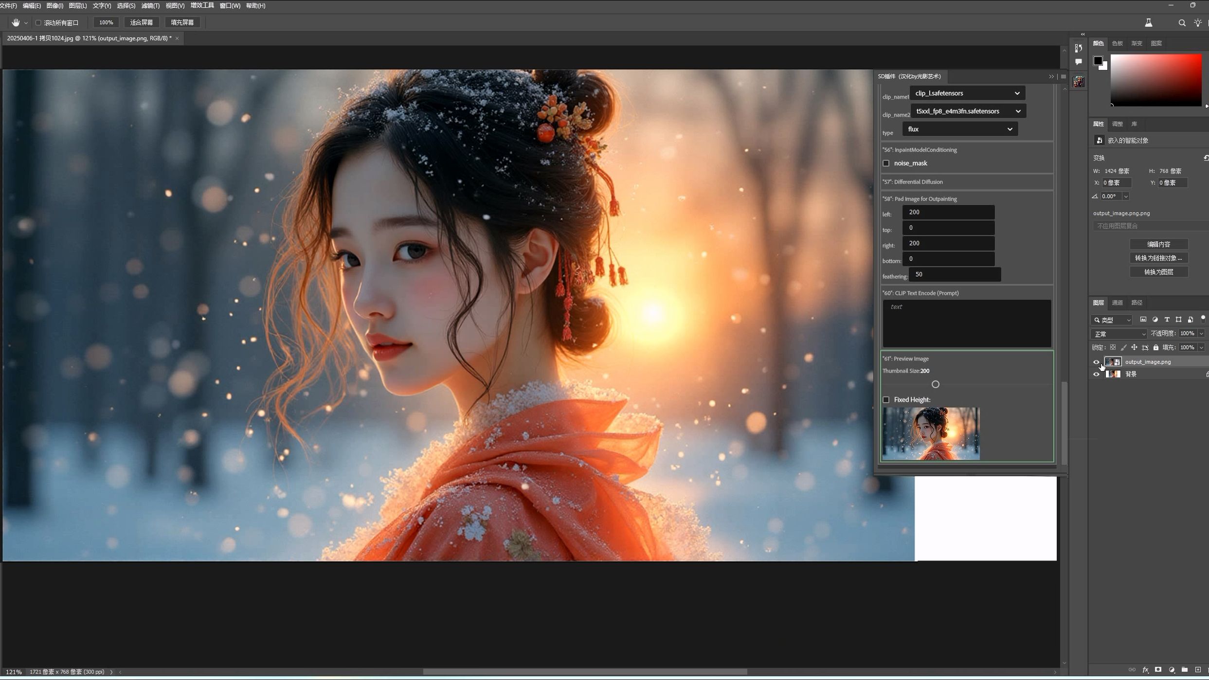 Flux一键扩图！DeepSeek+Flux+UNO+PS特别版3.0一键扩图超详细教程-月影照星空-月影照星空-哔哩哔哩视频
