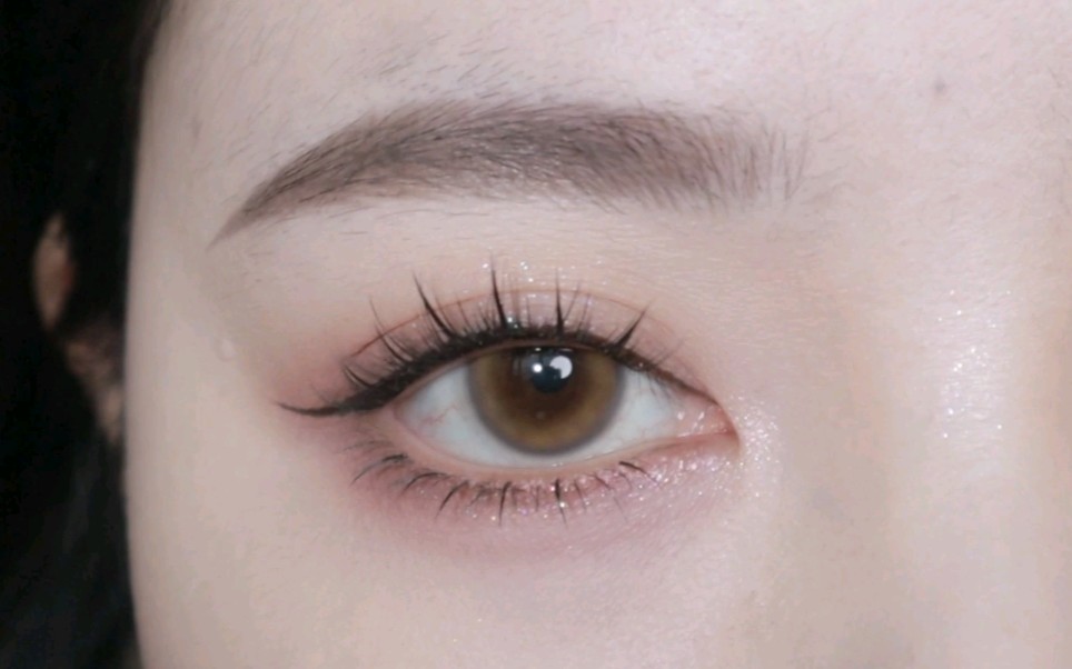 清透感日常百搭奶茶眼妆太阳花睫毛好爱~哔哩哔哩bilibili