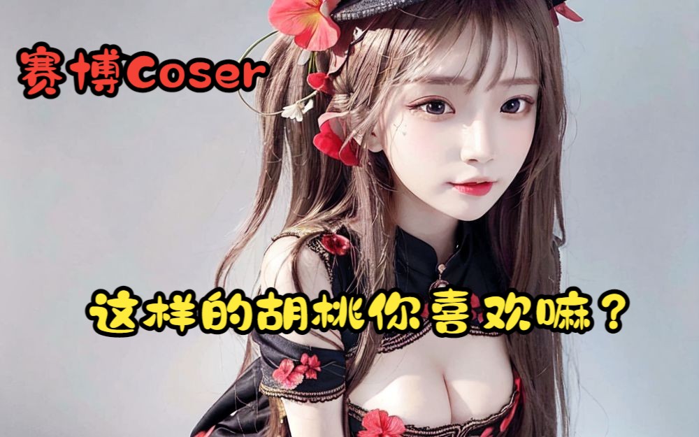 【赛博coser】原神 这样的胡桃你喜欢嘛？AI 绘画【AI coser】