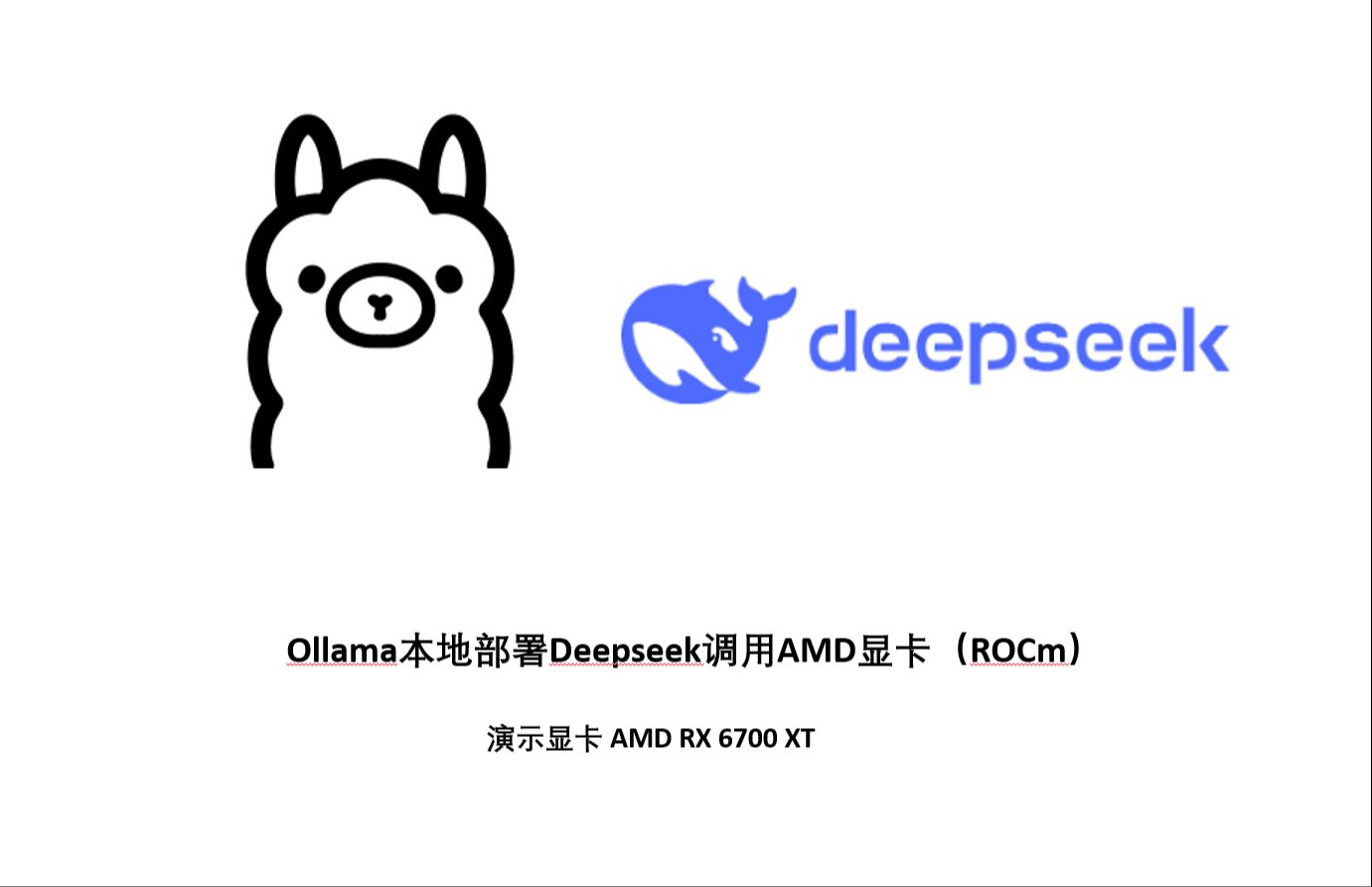 Ollama本地部署Deepseek调用AMD显卡（ROCm）-腾着啊-腾着啊-哔哩哔哩视频