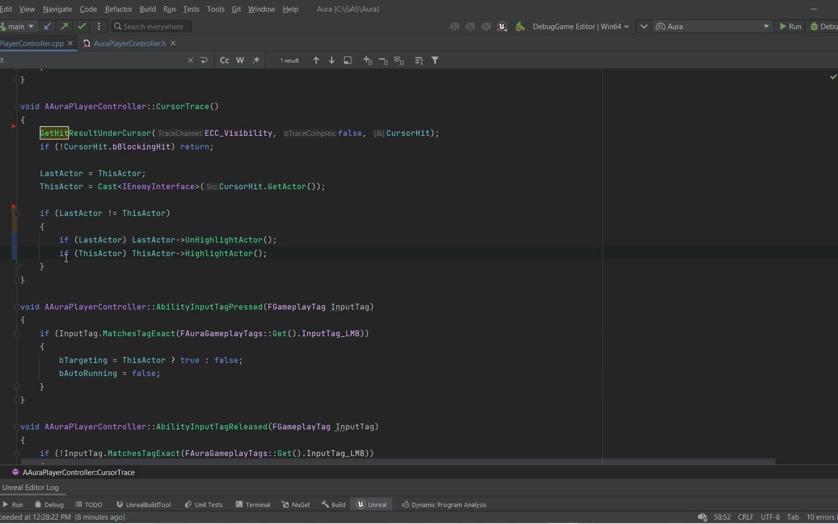 Section 9 - 12 - Code Clean Up - UE5 GAS - Top Down RPG-游戏教头林智冲-游戏教头林智冲-哔哩哔哩视频