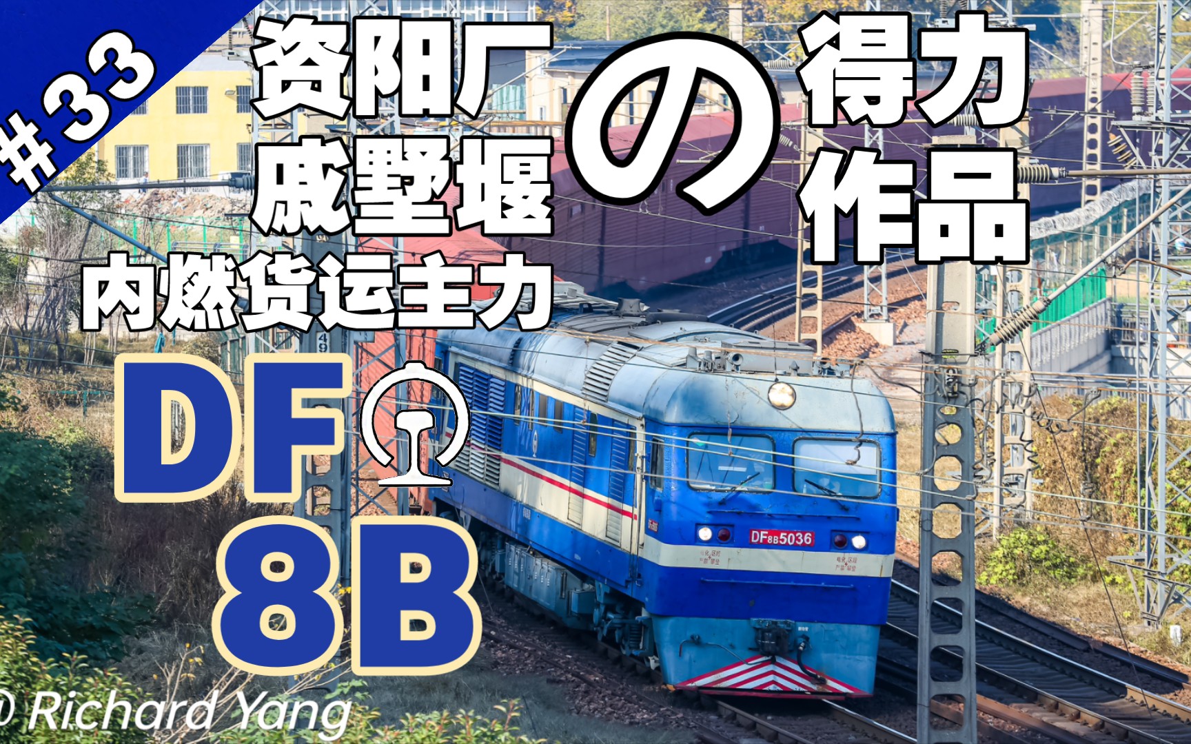 【铁路简介33】戚机厂和资阳厂得力作品，内燃货运绝对主力，DF8B型内燃机车--中铁記---中铁記--哔哩哔哩视频