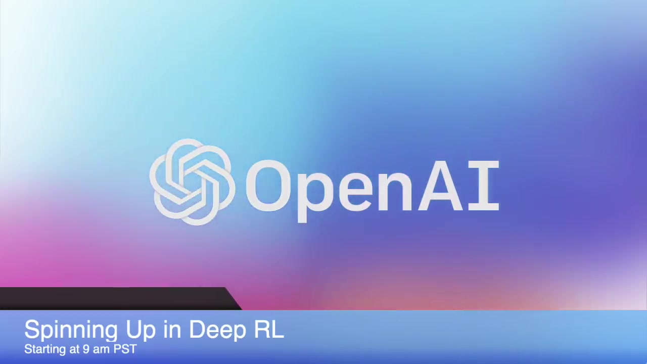 【中英文字幕】OpenAI - Spinning Up in Deep RL Workshop （Deep Reinforcement Learning）_哔哩哔哩_bilibili