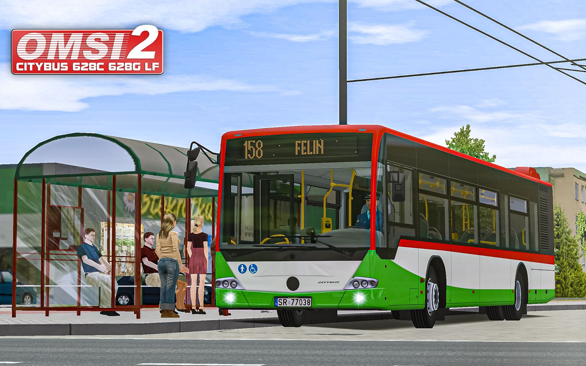 巴士模拟2 Citybus628 #2：驾驶奔驰Conecto至Felin | OMSI 2 Projekt Lublin 158(2/2) | 4K60_哔哩哔哩_bilibili