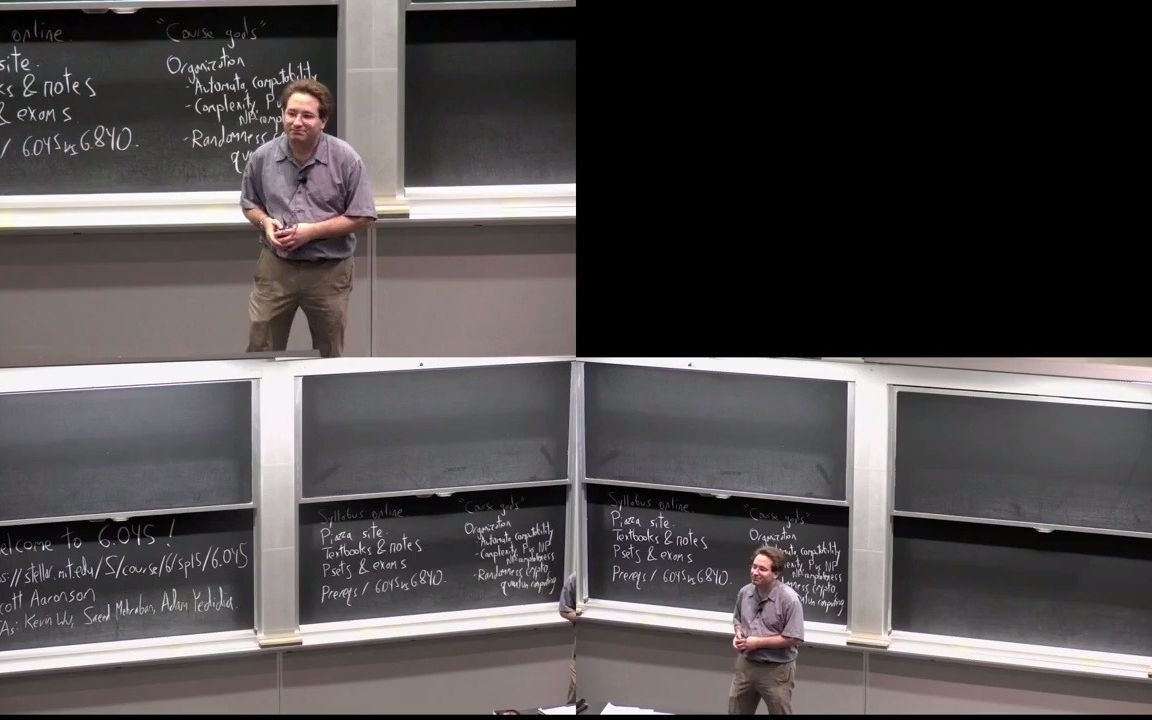 [2015 SP] MIT 6.045／18.400 Automata, Computability and Complexity 自动机、可计算性理论和复杂度_哔哩哔哩_bilibili