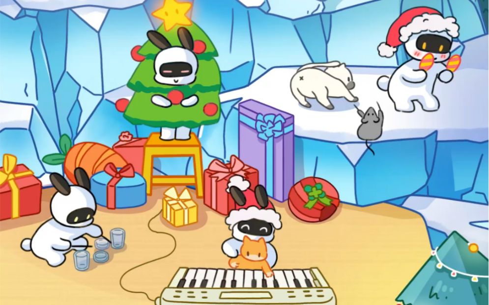 大家圣诞快乐哦-兔克tukier-兔克tukier-哔哩哔哩视频