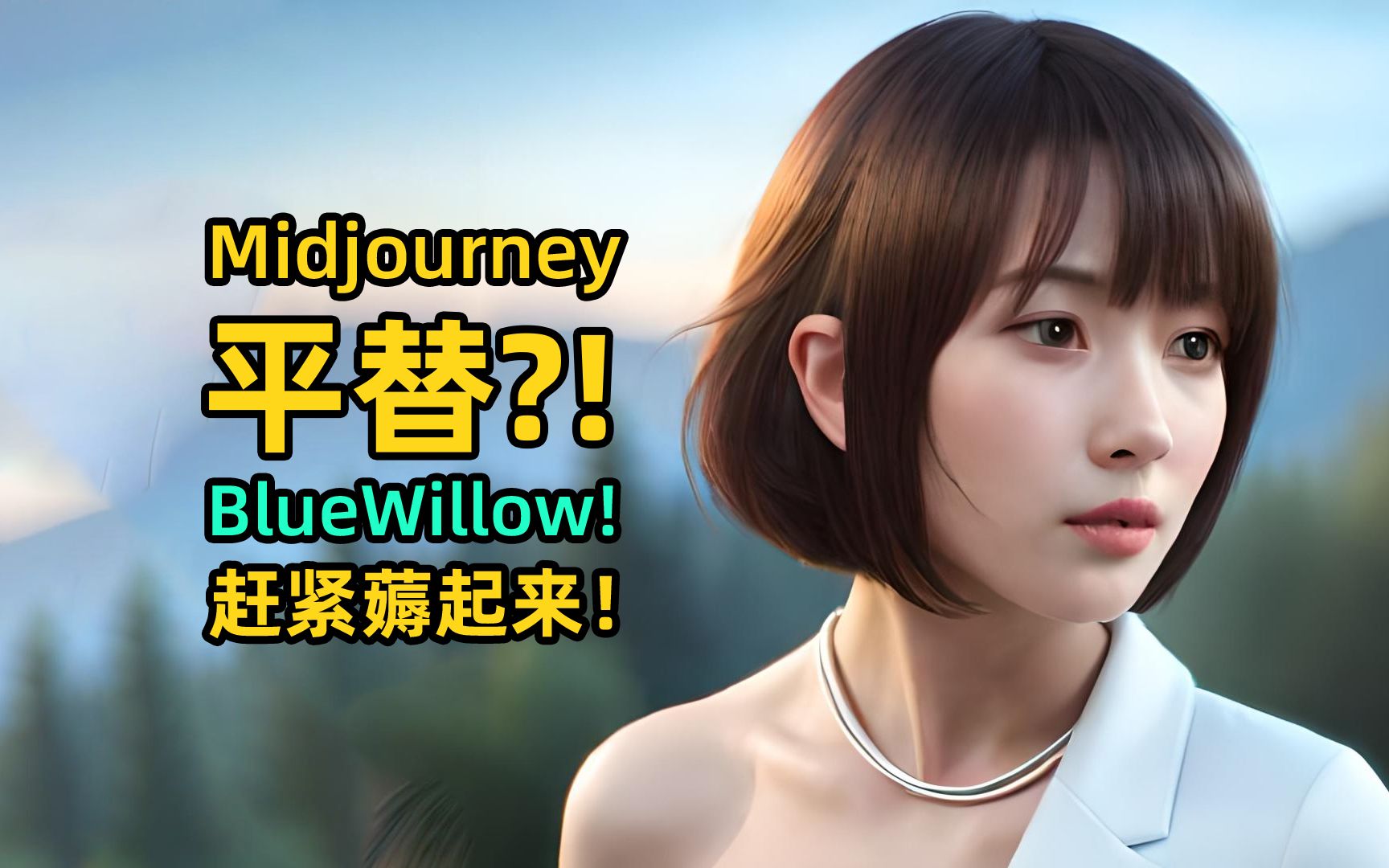 Midjourney尝试midjourney可控性服装背景替换模特穿衣服技巧模特张一样 藤藤小花讲师tengtengsheji