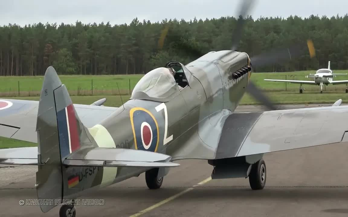 4Kᵁᴴᴰ Spitfire喷火、P-51D野马和Bf-109_哔哩哔哩_bilibili