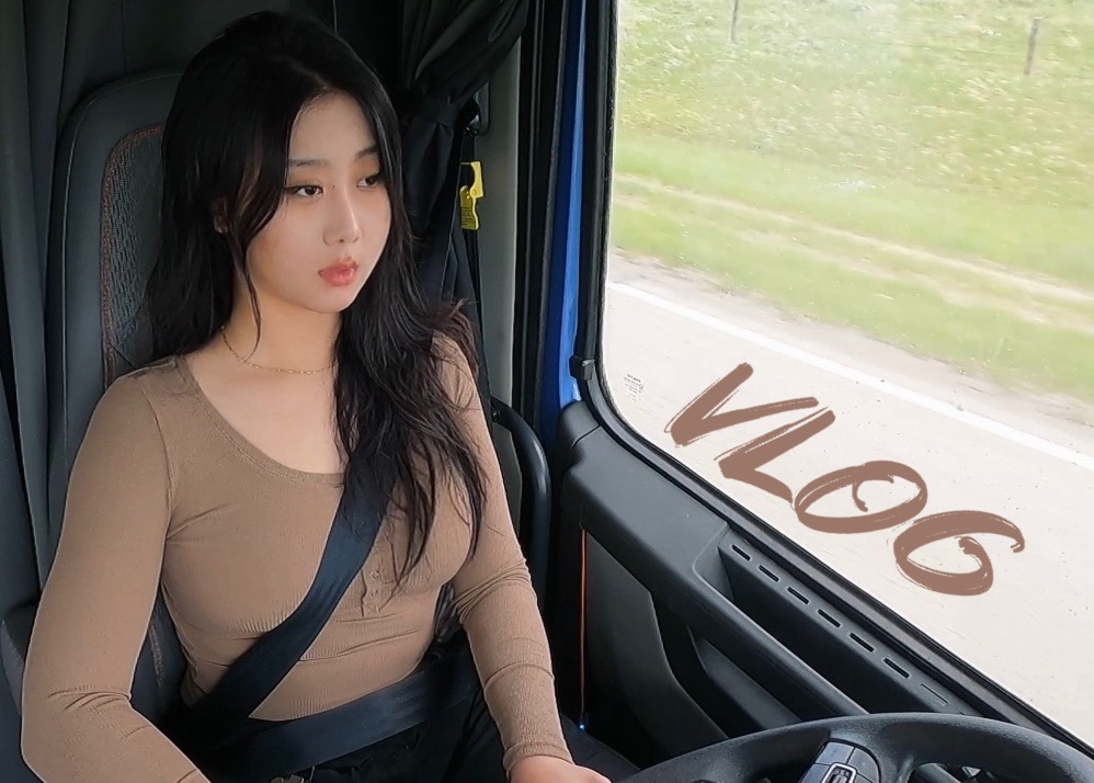 Vlog北美女卡车司机 从西向东回家-胖虎Yvette-胖虎Yvette-哔哩哔哩视频