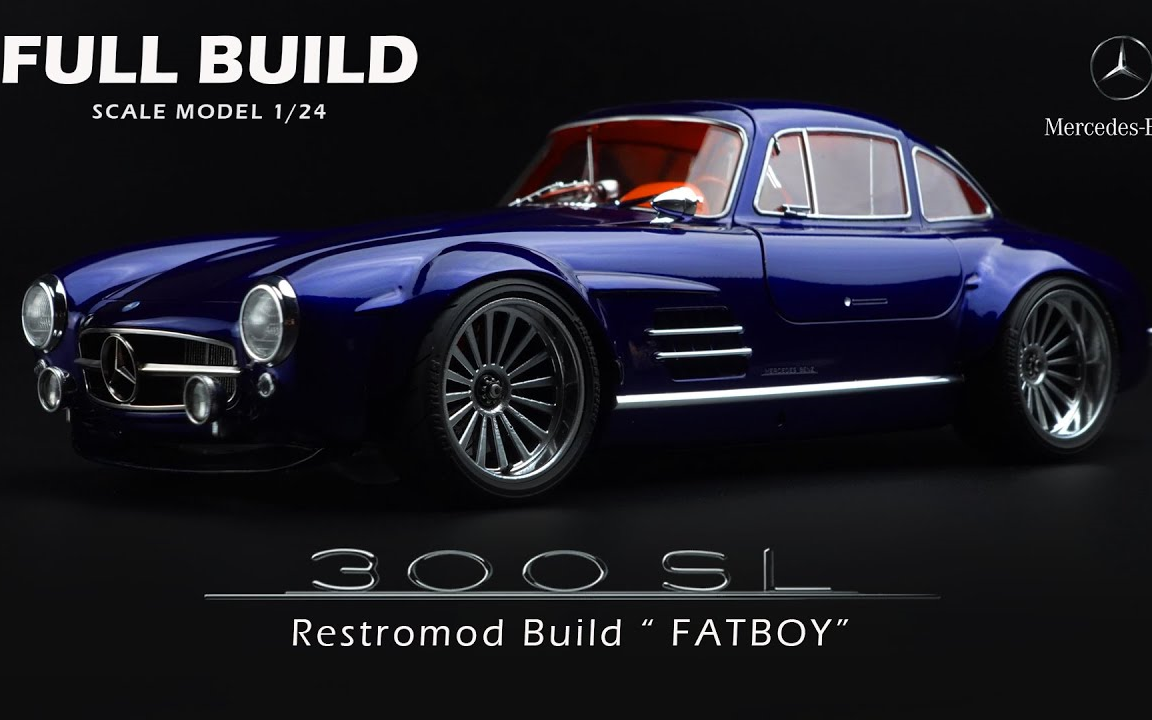 【民用模型】田宫1/24 梅赛德斯奔驰 300SL Gullwing 比例模型制作-番茄柿子梨-番茄柿子梨-哔哩哔哩视频
