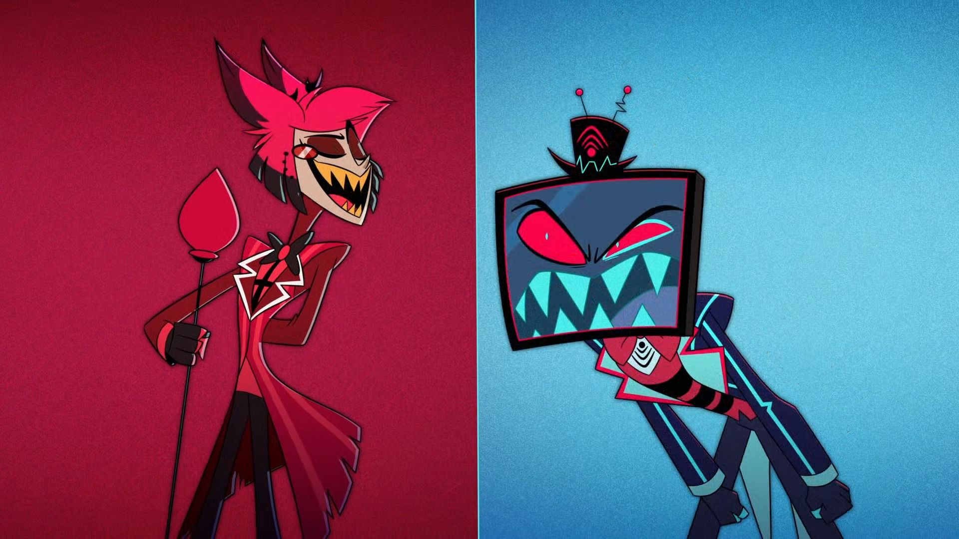 【地狱客栈 Hazbin Hotel】Stayed Gone【音乐MV】Alastor and Vox's Duet 阿拉斯托和沃克斯的二重唱-LN1826-QQ音乐-哔哩哔哩视频