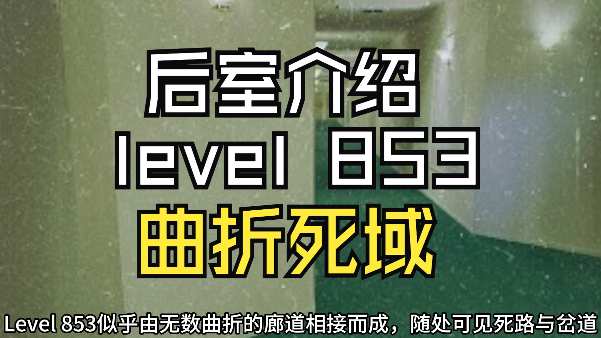 【Backrooms 后室】level 853 曲折死域【介绍】-Gentry月半墙-Gentry月半墙-哔哩哔哩视频