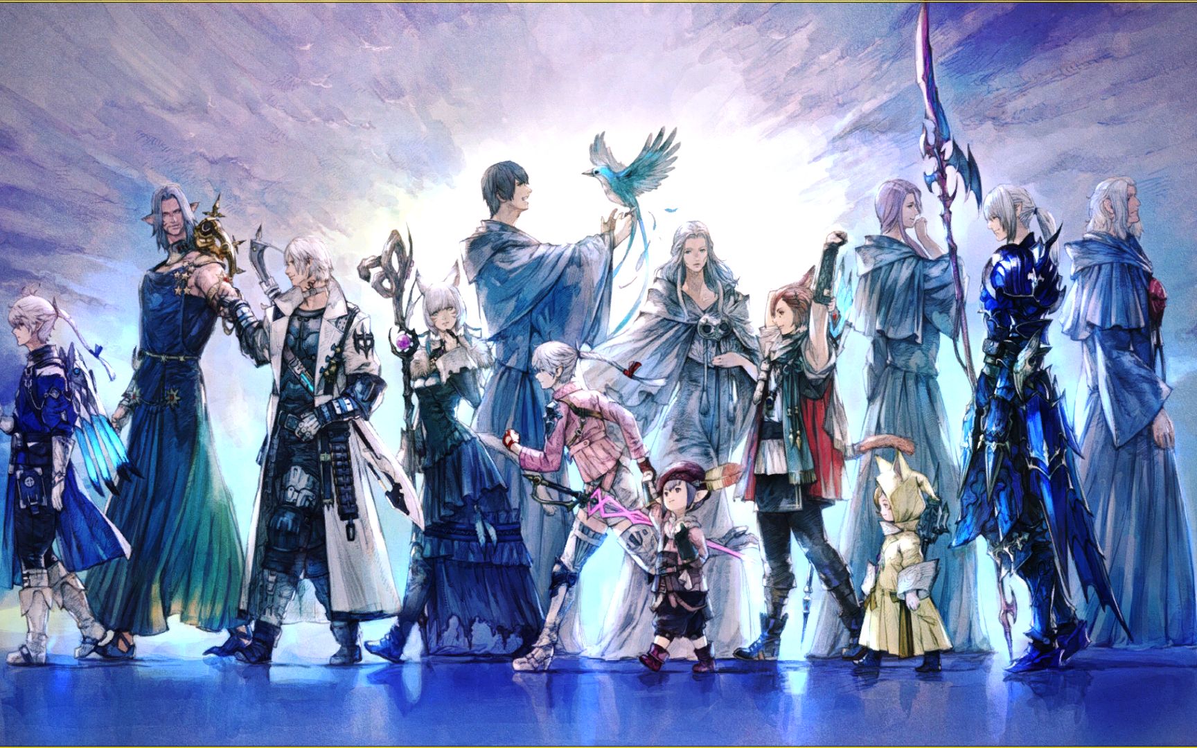 【FF14】6.0万魔殿零式边狱篇4前半门神 战士第一视角_最终幻想14