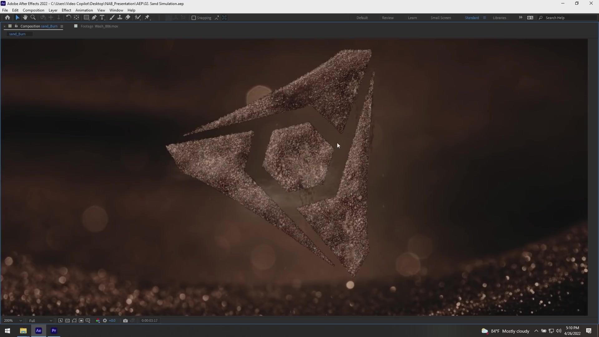 AK大神终于出现了，讲解AE如何使用内置效果创造令人印象深刻的粒子沙化视觉特效片头Videocopilot NAB 2022_哔哩哔哩_bilibili