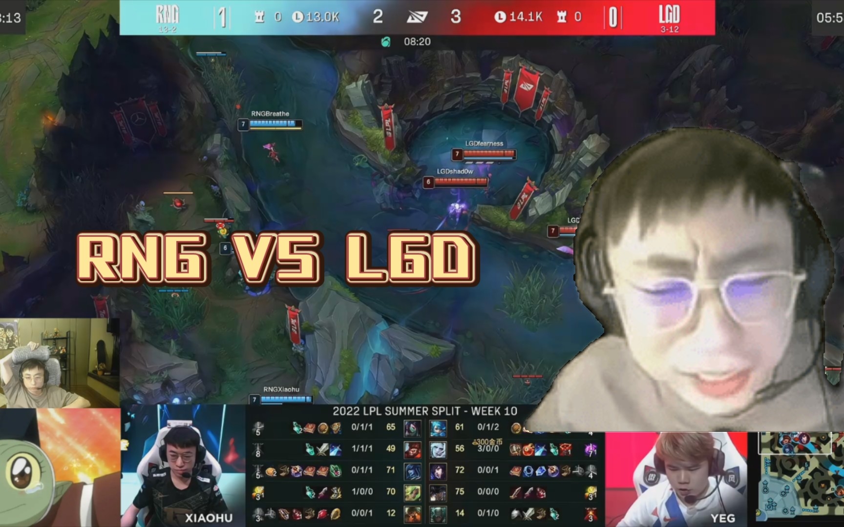 Kryst4l激情解说RNG VS LGD._英雄联盟