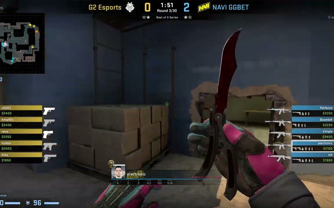 【CSGO】POV NaVi Electronic (22/8) vs G2 (de_mirage) @BLAST Premier World Final 20_哔哩哔哩_bilibili