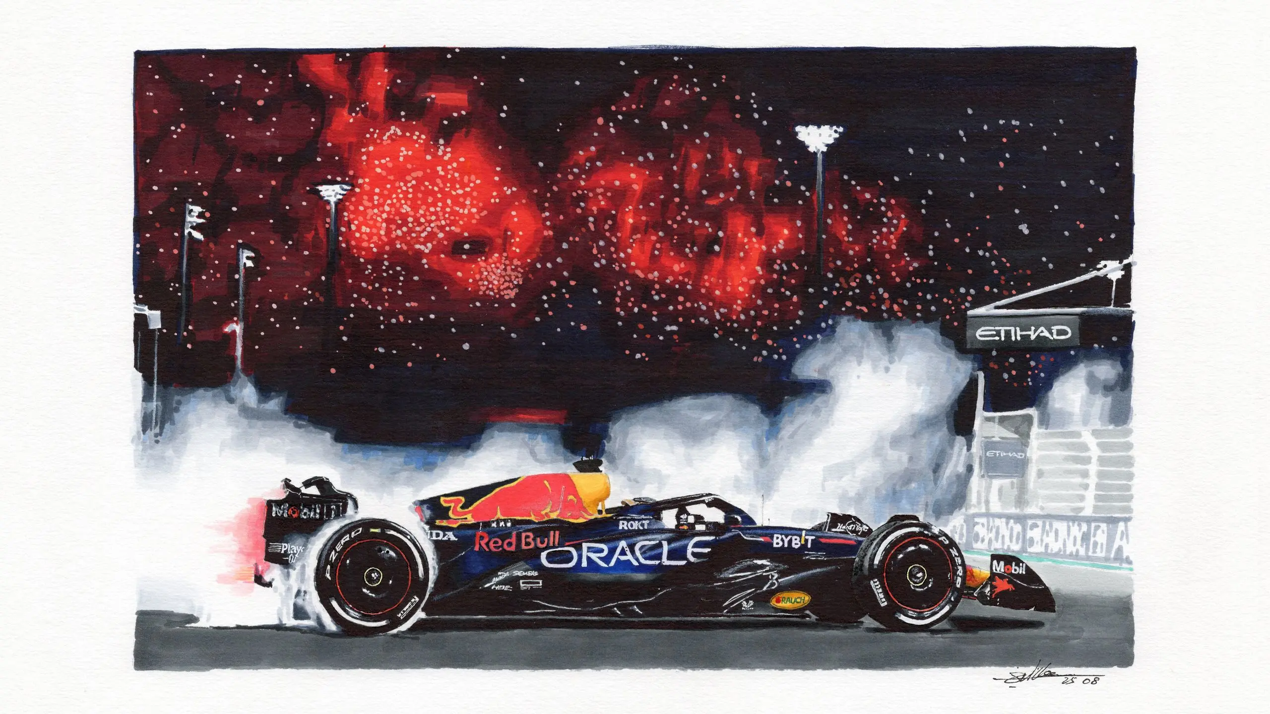 手绘丨F1最具统治力的赛季_哔哩哔哩_bilibili