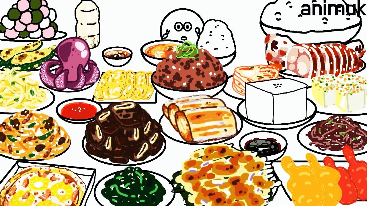 在家吃的食物很美味【治愈减压美食动画】-圆团是吃货animuk-圆团是吃货animuk-哔哩哔哩视频