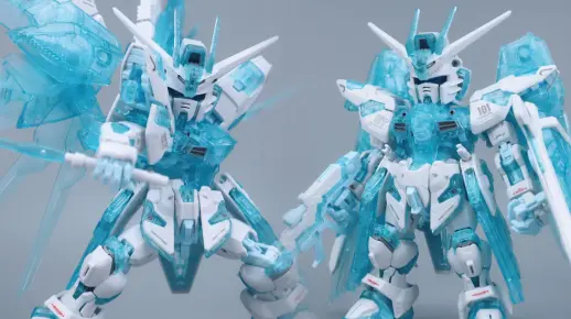 高高 MGSD自由 冰蓝配色_哔哩哔哩_bilibili