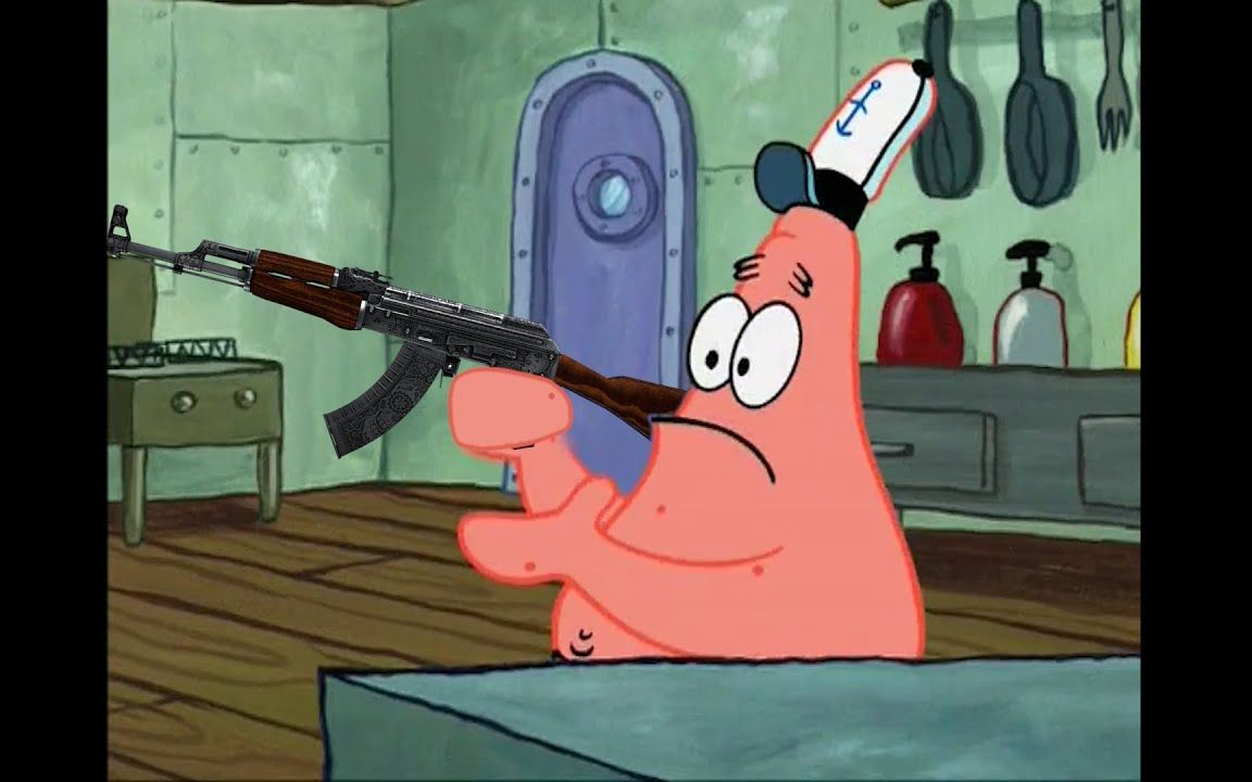 Patrick that's an AK-47_哔哩哔哩_bilibili