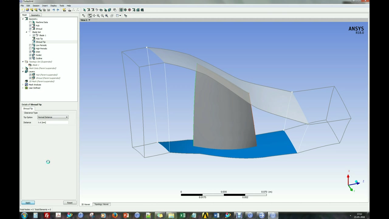 Grid generation of axial compressor blades in Ansys Turbogrid_哔哩哔哩_bilibili