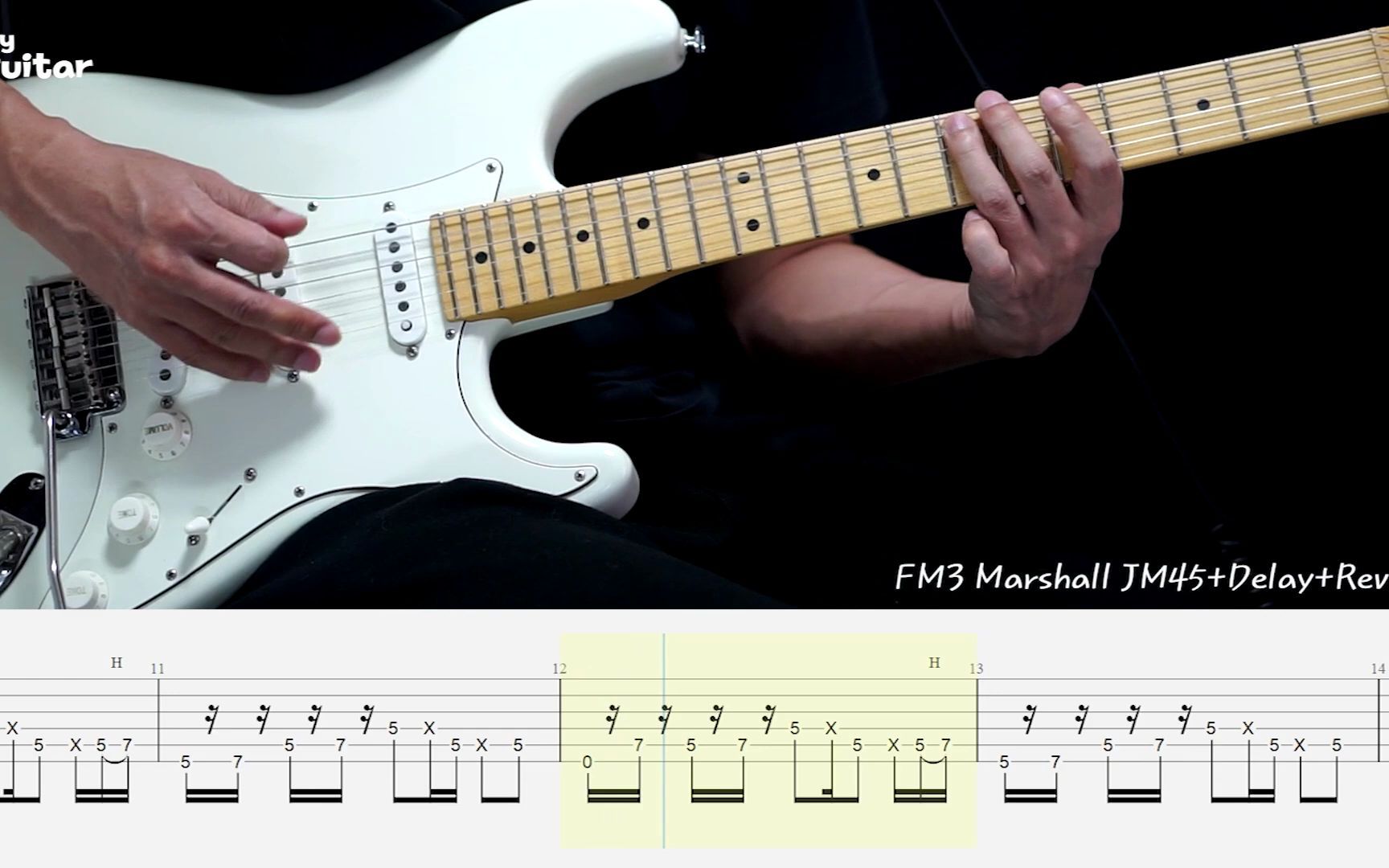 Stevie Wonder - Superstition Guitar Lesson With Tab(Slow Tempo)_哔哩哔哩 ...