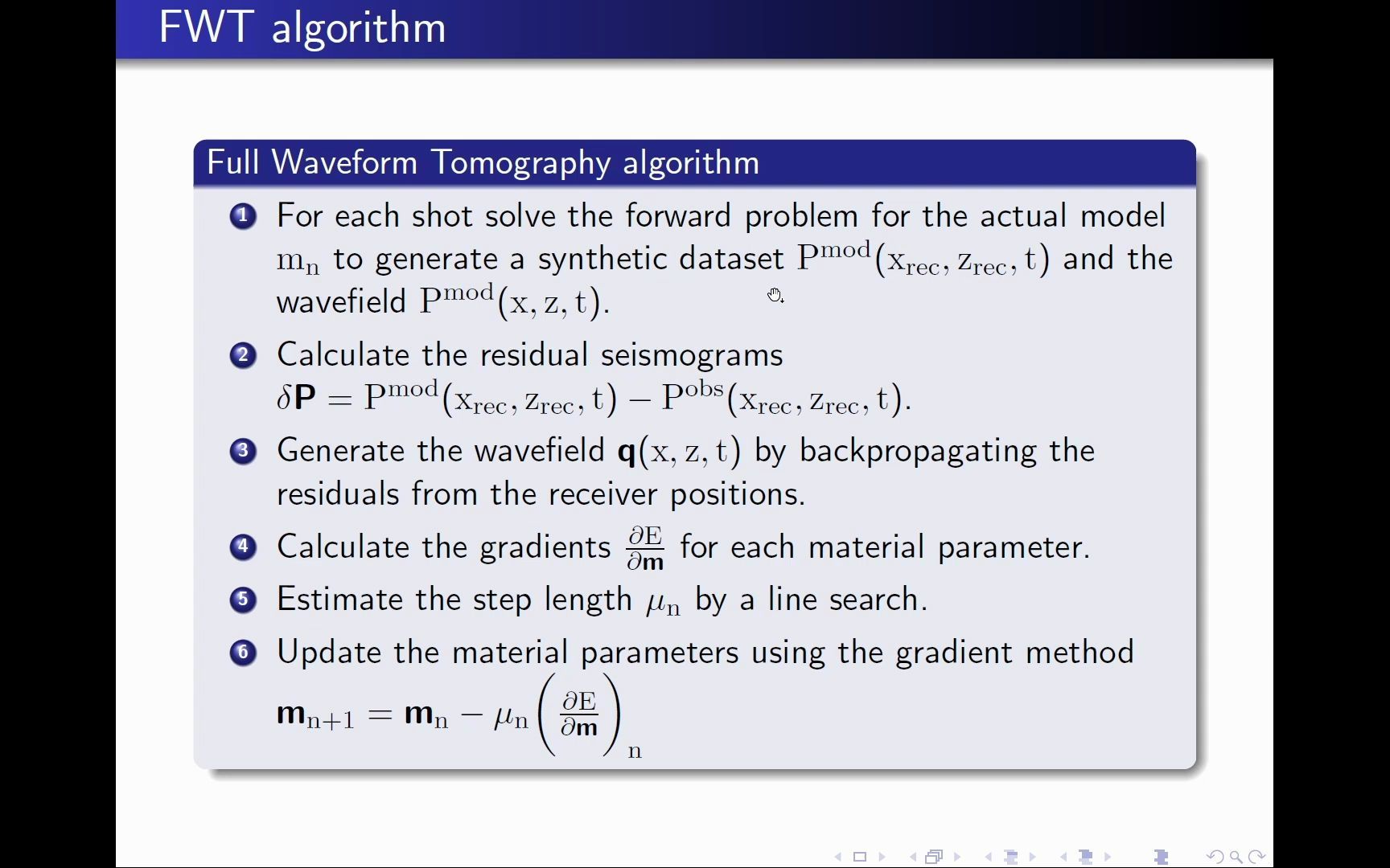 全波形反演讲座3/7-理论背景2Lectures on Full Waveform Inversion 3- Theoretical ...
