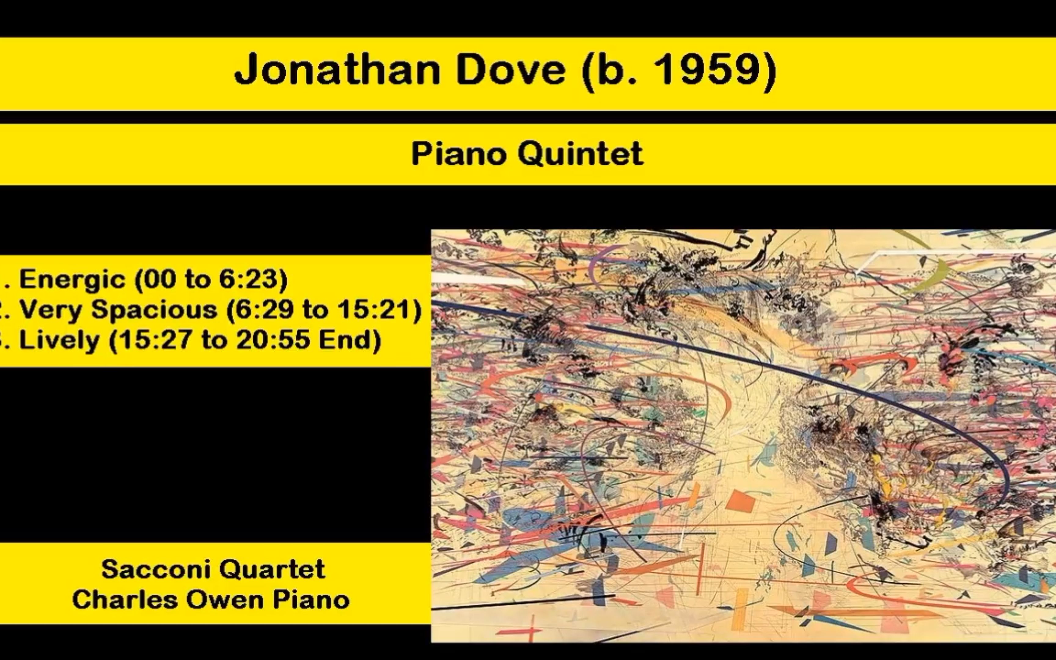 Jonathan Dove (b. 1959) - Piano Quintet_哔哩哔哩_bilibili