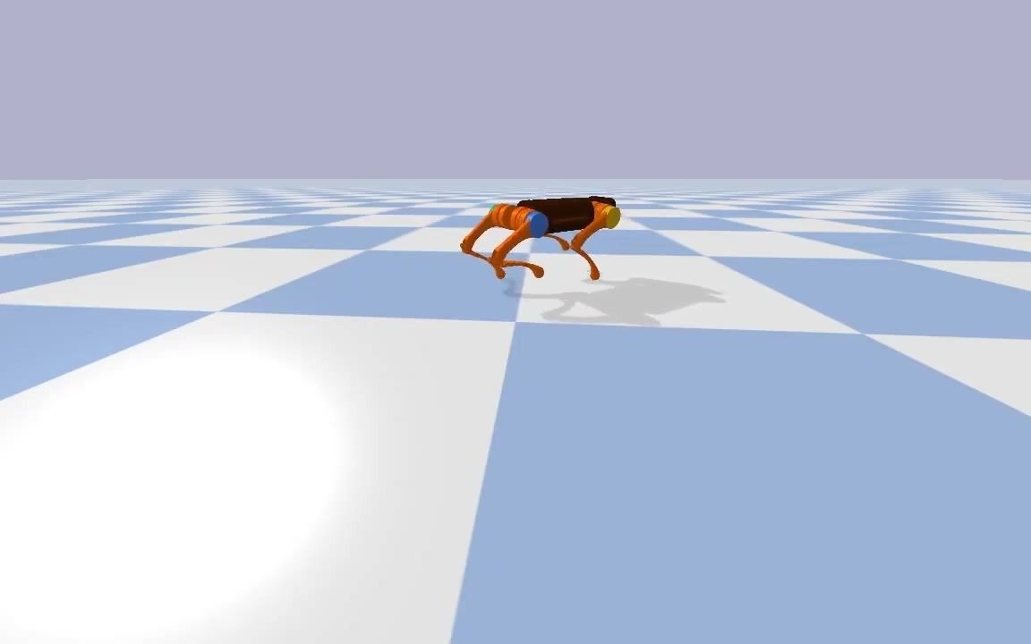 在实物与pybullet仿真进行开源whole body MPC 运动测试（慢动作）_哔哩哔哩_bilibili