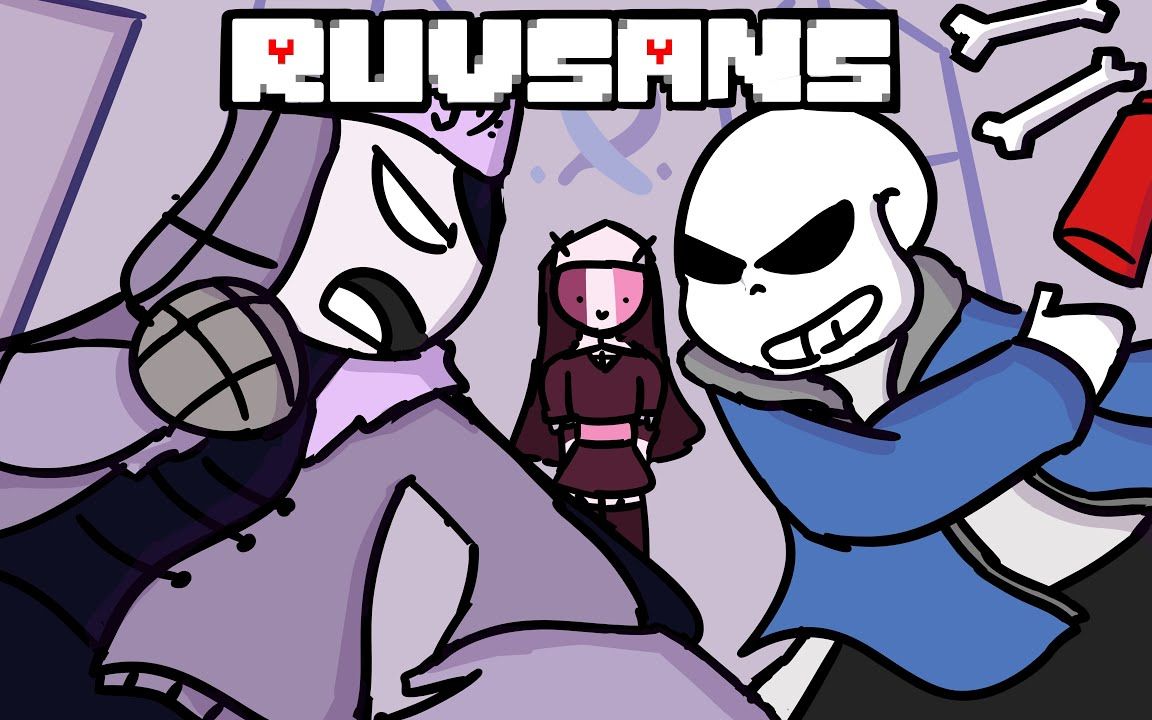【官方双语】RUV 对决 SANS 【FNF与UNDERTALE动画】-CyberLegends动画-CyberLegends动画-哔哩哔哩视频