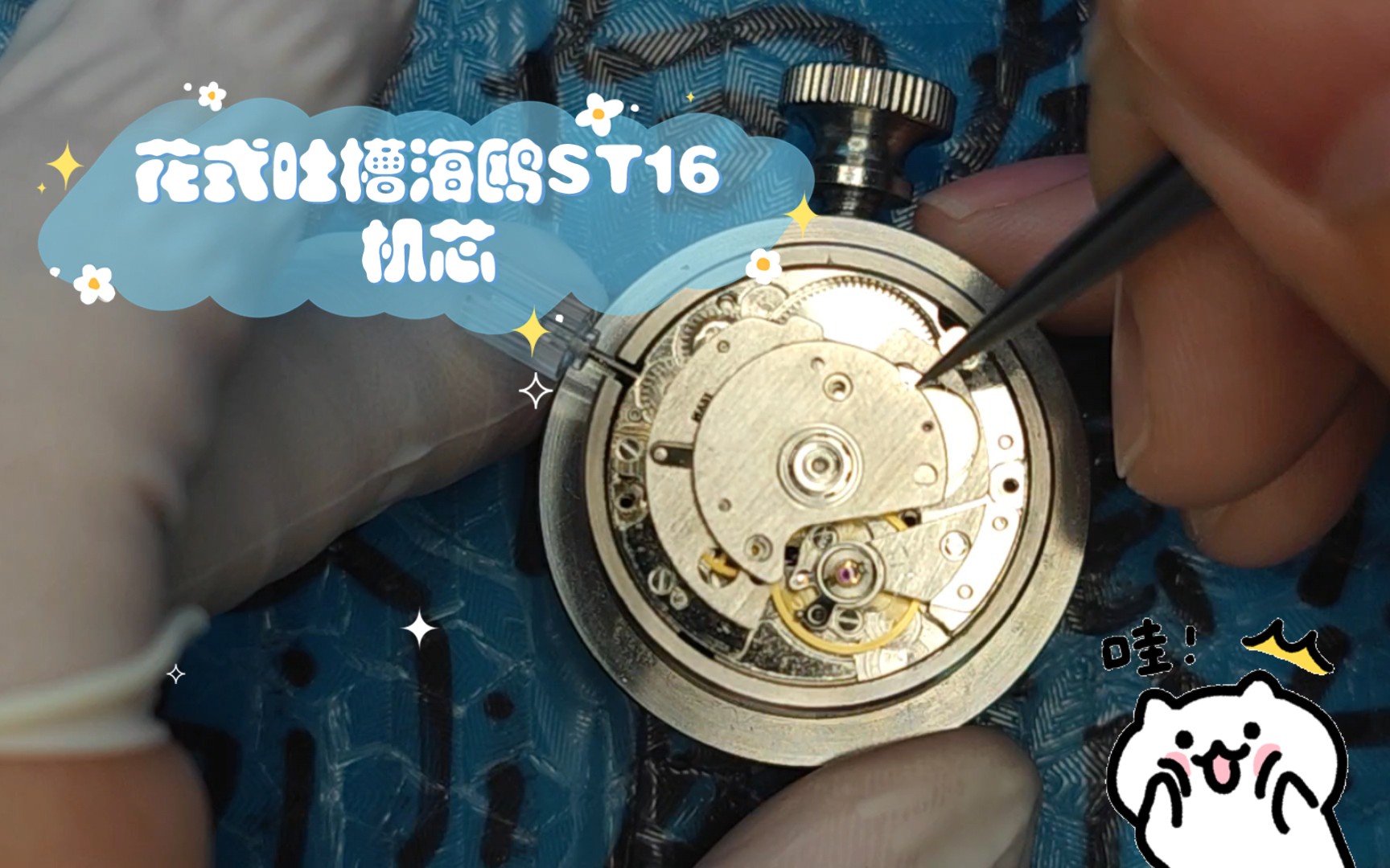 一次性机芯！花式吐槽海鸥ST16机芯-修表的罗同学-修表的罗同学-哔哩哔哩视频