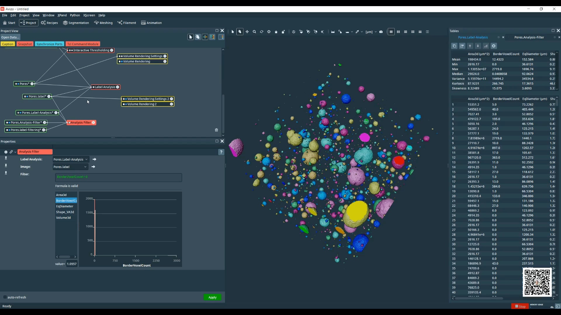 Avizo量化分析Label Analysis应用(1)-阳光正好微风不燥ing-CT-哔哩哔哩视频