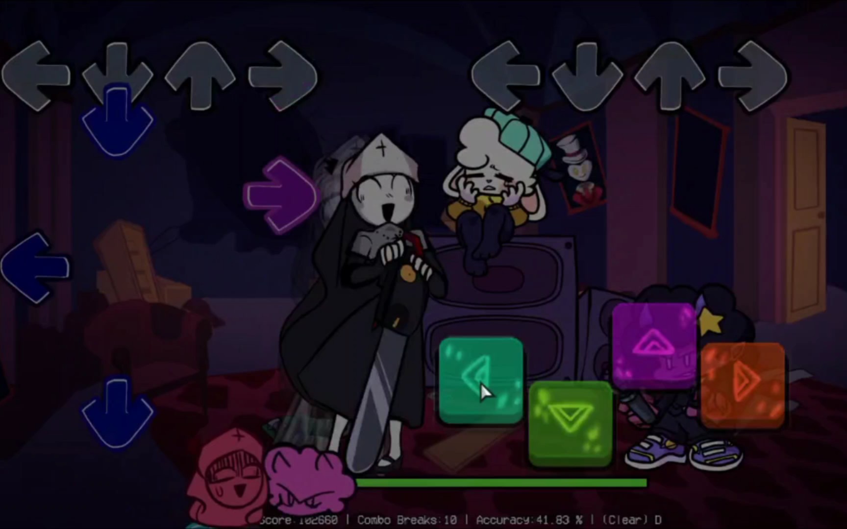 手机版fnf Fever mod week2(hard+)_哔哩哔哩bilibili