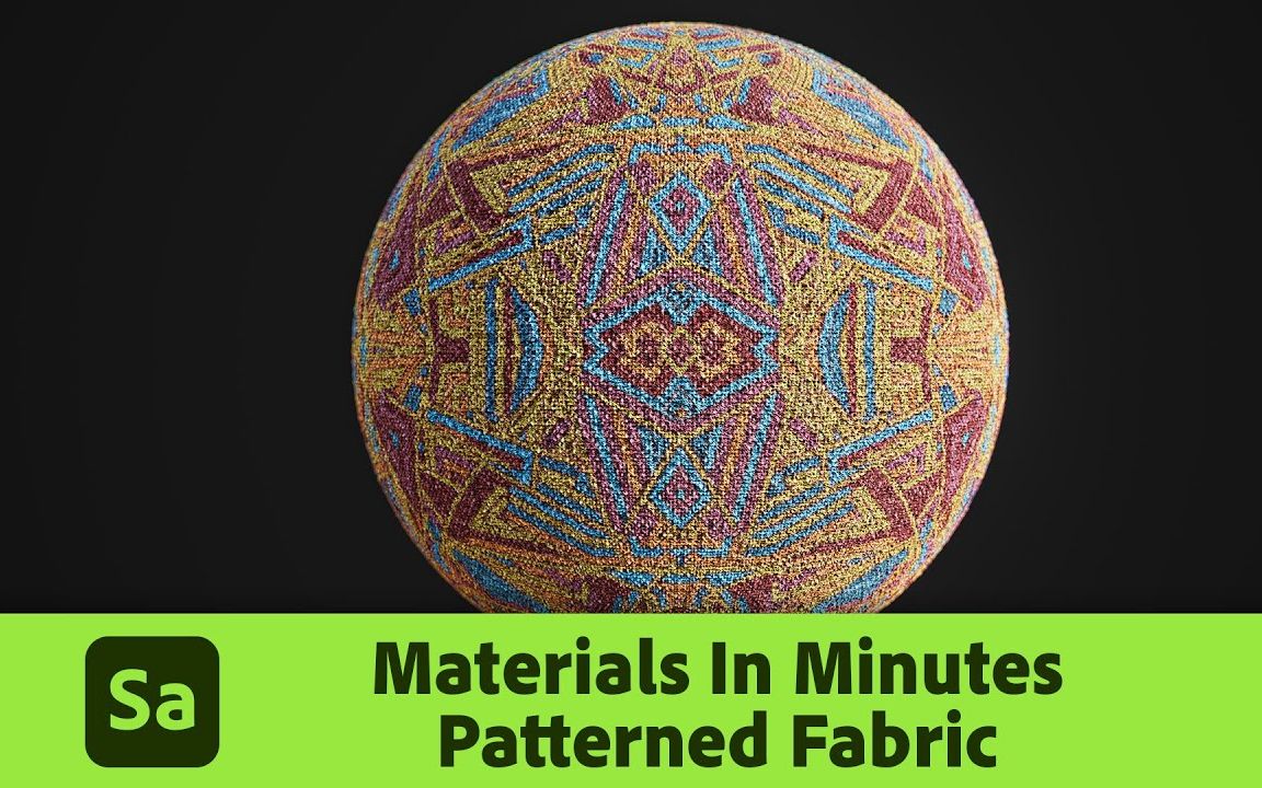 Patterned Fabric Material in Minutes With Substance 3D Sampler_哔哩哔哩 ...