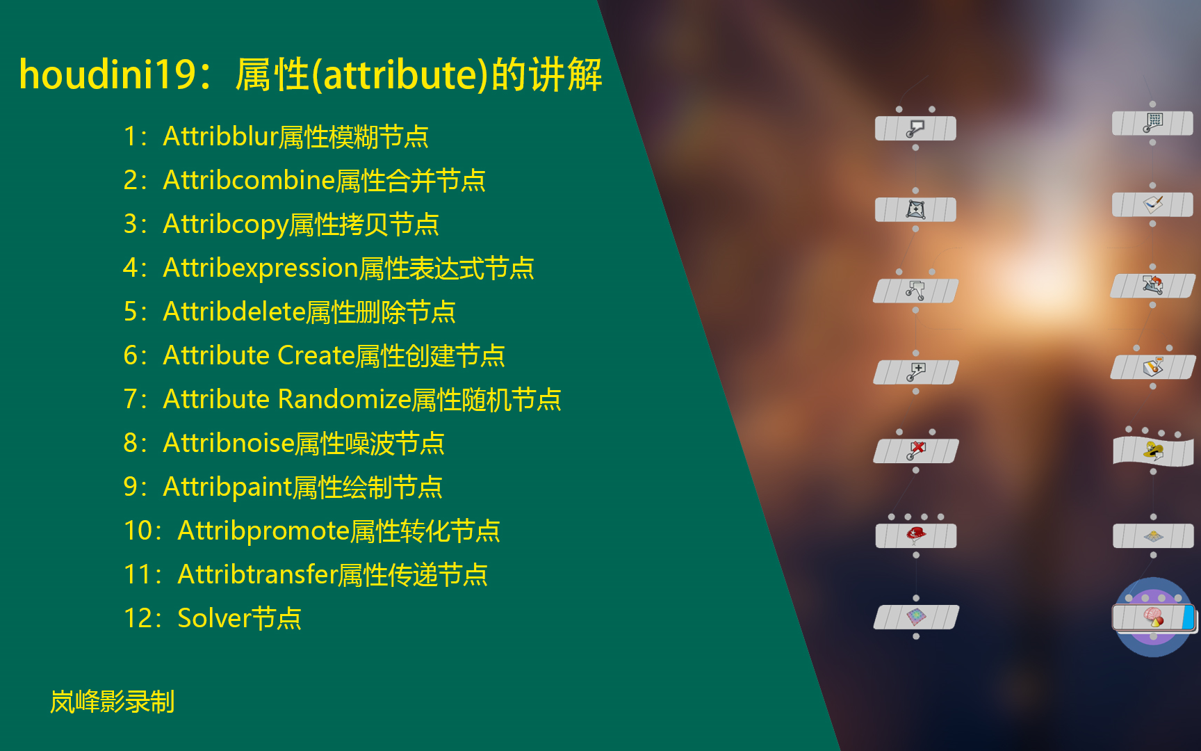 004：houdini19_属性(Attribute)讲解_哔哩哔哩_bilibili
