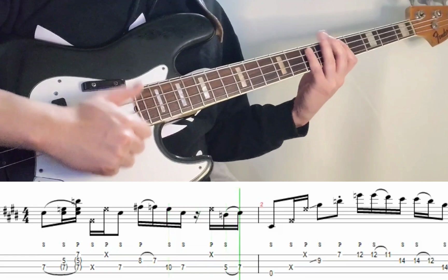 Bass Note:这个slap段子 还挺funk的？_哔哩哔哩_bilibili