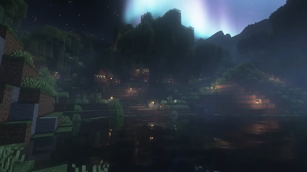 this place makes me wonder... (minecraft纯音乐+水声环境音)白噪音 助眠-C___137-C ...