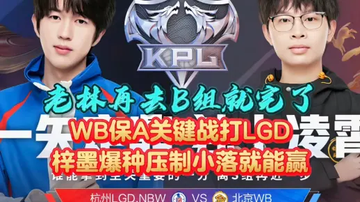 老林再去B组就完了！WB保A关键战打LGD：梓墨爆种压制小落就能赢#2025KPL春季赛 #WB对战LGD #老林再去B组就完了_哔哩哔哩bilibili_王者荣耀