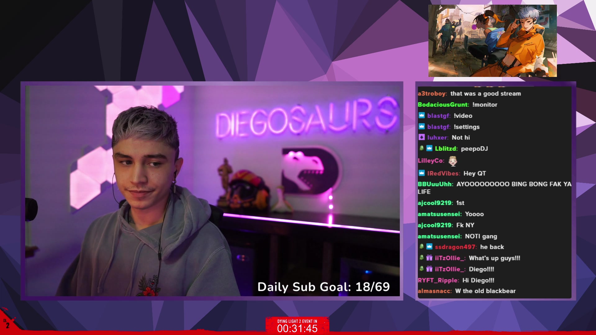 Diegosaurs 2022.01.14直播录像_网络游戏热门视频