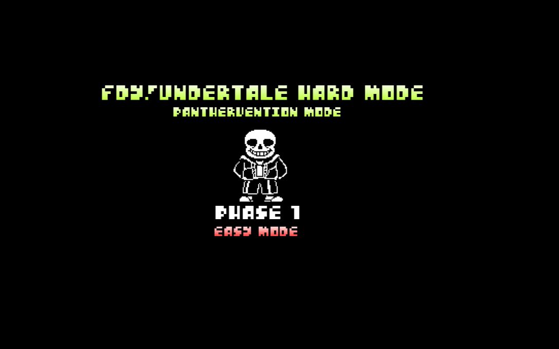 [UnderTale Sans Fight Hard Mode]fdy魔改版困难sans简单模式一阶段过关，带第二阶段目前回合_哔哩哔哩 ...