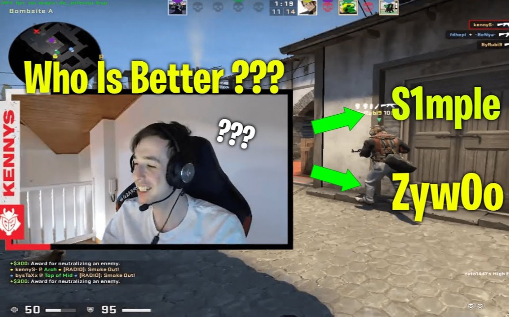 在simple和Zywoo之间谁更好？”让我们来回答Kennys-CSGOTwitch剪辑_哔哩哔哩_bilibili