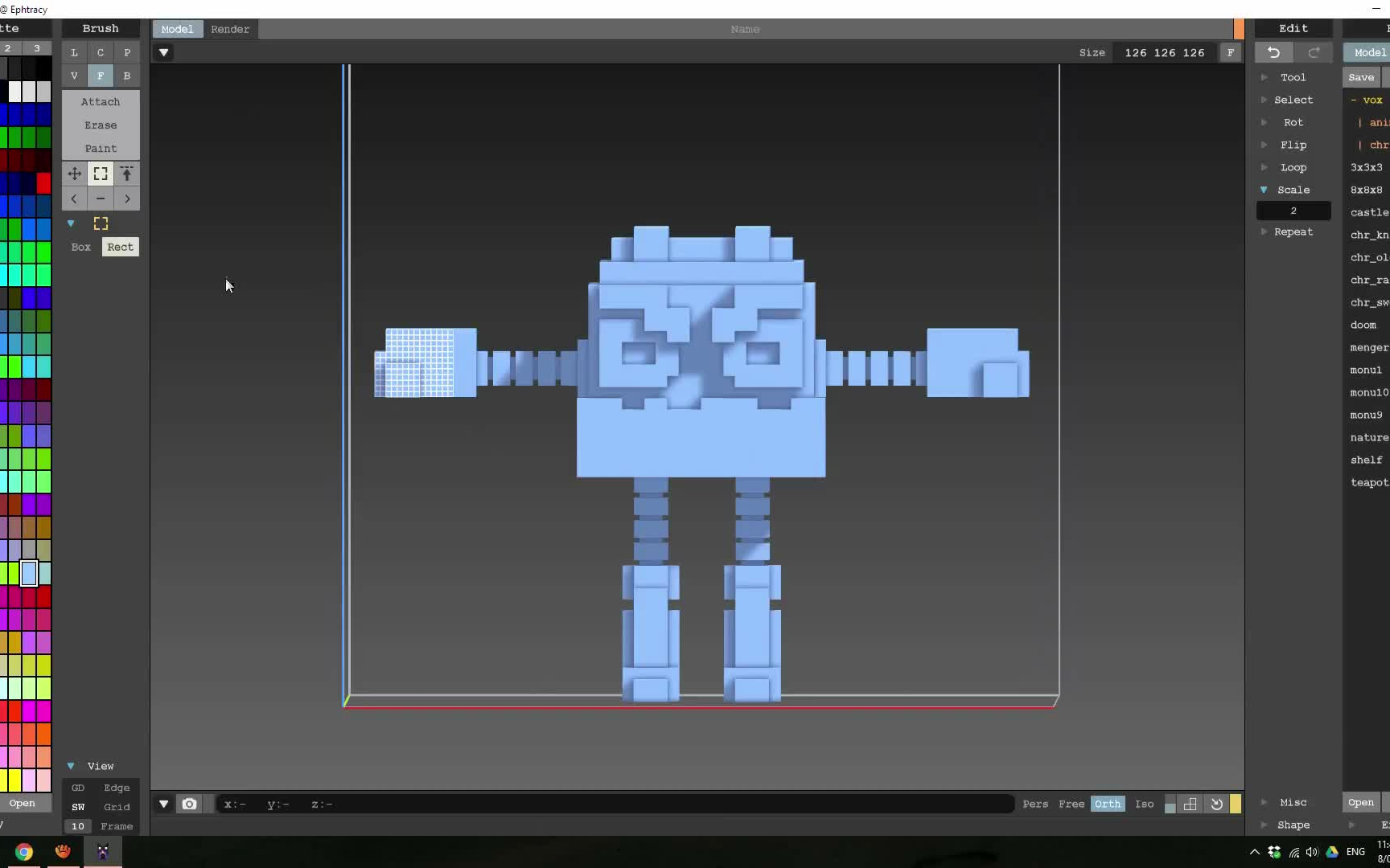 MagicaVoxel Robot_哔哩哔哩_bilibili